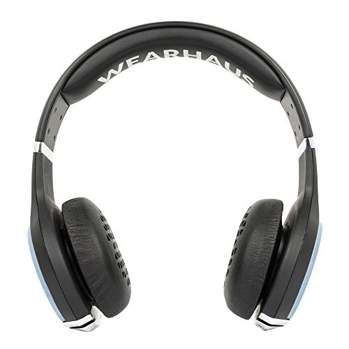 Wearhaus Arc On-Ear Bluetooth Headphones with Wireless Music Sharing, Customizable Color Ring, Touch Controls, Spotify Apple Music Integrated iPhone Android App - Black