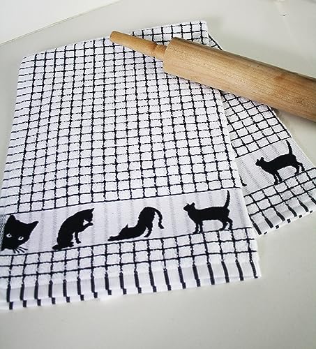 Samuel Lamont Poli-dri Jacquard Tea Towel Cat