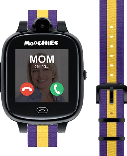 Moochies Swappable Straps Phone for Kids (Purple & Yellow)