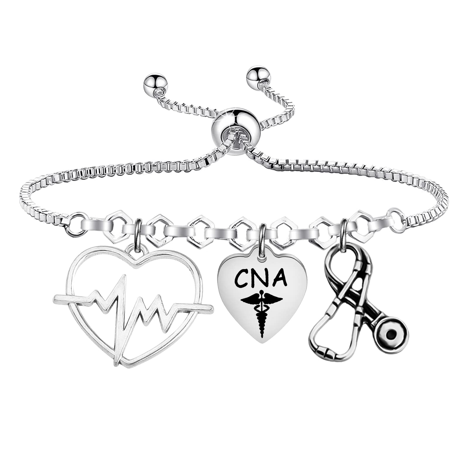 Lywjyb Birdgot CNA Bracelet CNA Certified Nursing Assistant Gift Graduation Gift for CNA Nurse (cna br card)