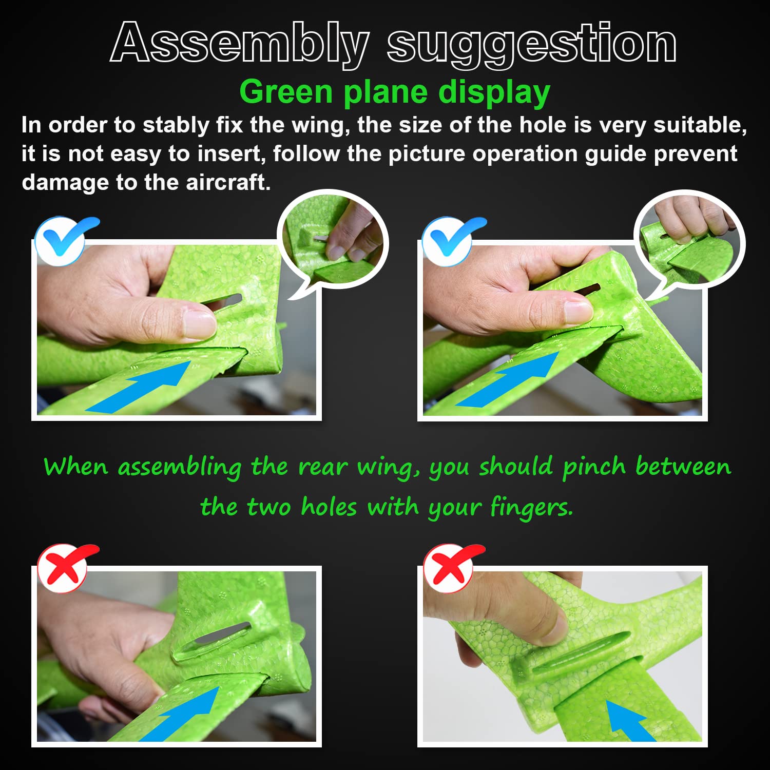 MIMIDOU Slingshot Planes 2 Flight Mode Glider Plane 2 Ways to Play Outdoor for Kids