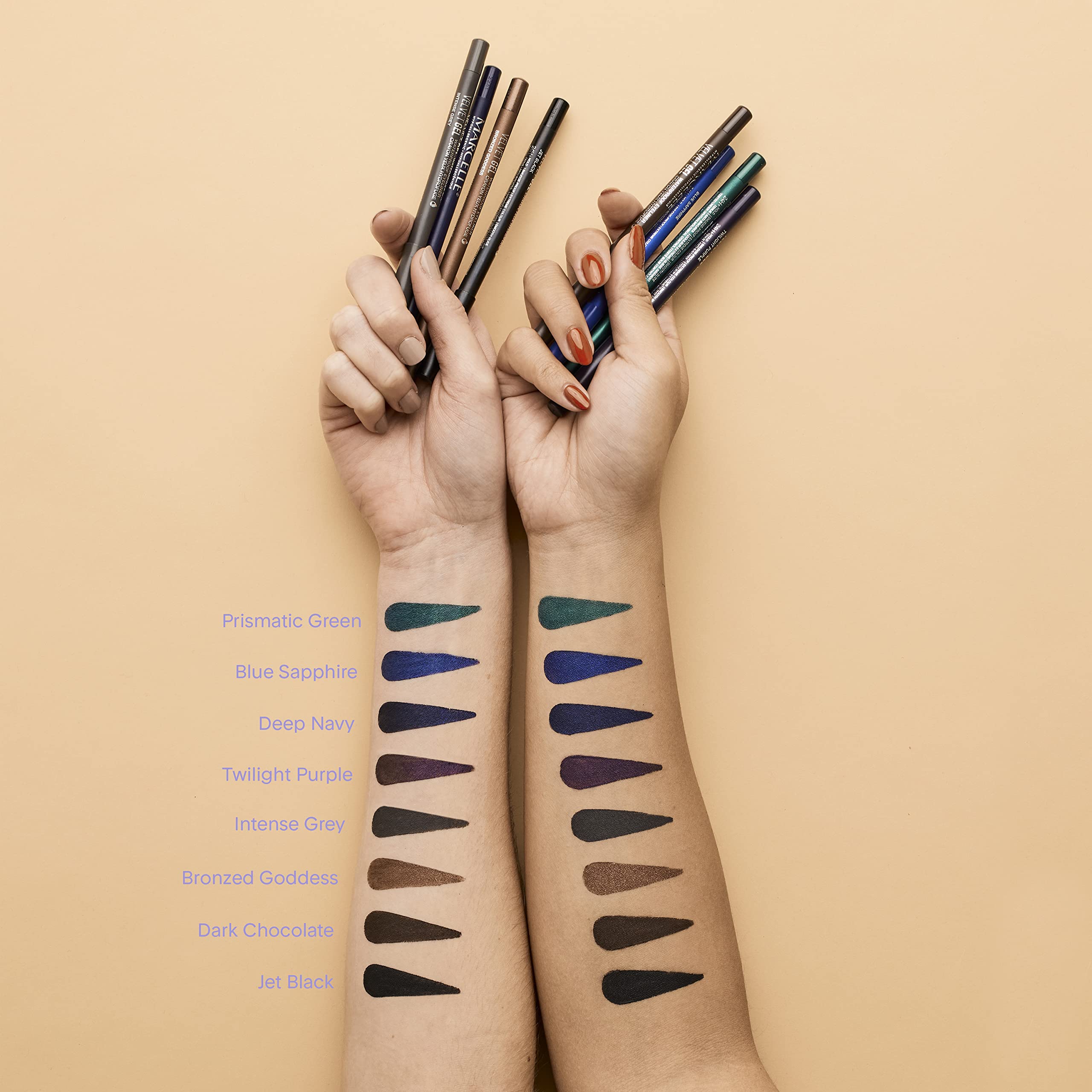 Marcelle Velvet Gel Waterproof Eyeliner, Intense Grey, Hypoallergenic and Fragrance-Free, 0.04 oz