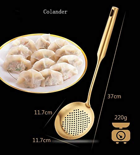 LMMDP Stainless Steel Cooking Shovels Ladle Spoon Colander Filter tools Kitchen Utensils Set Home Restaurant Accessories
