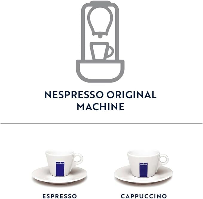 Lavazza Premium Coffee Corp Nespresso OriginalLine Compatible Capsules, Deciso Espresso, Dark Roast Coffee, 10 ct