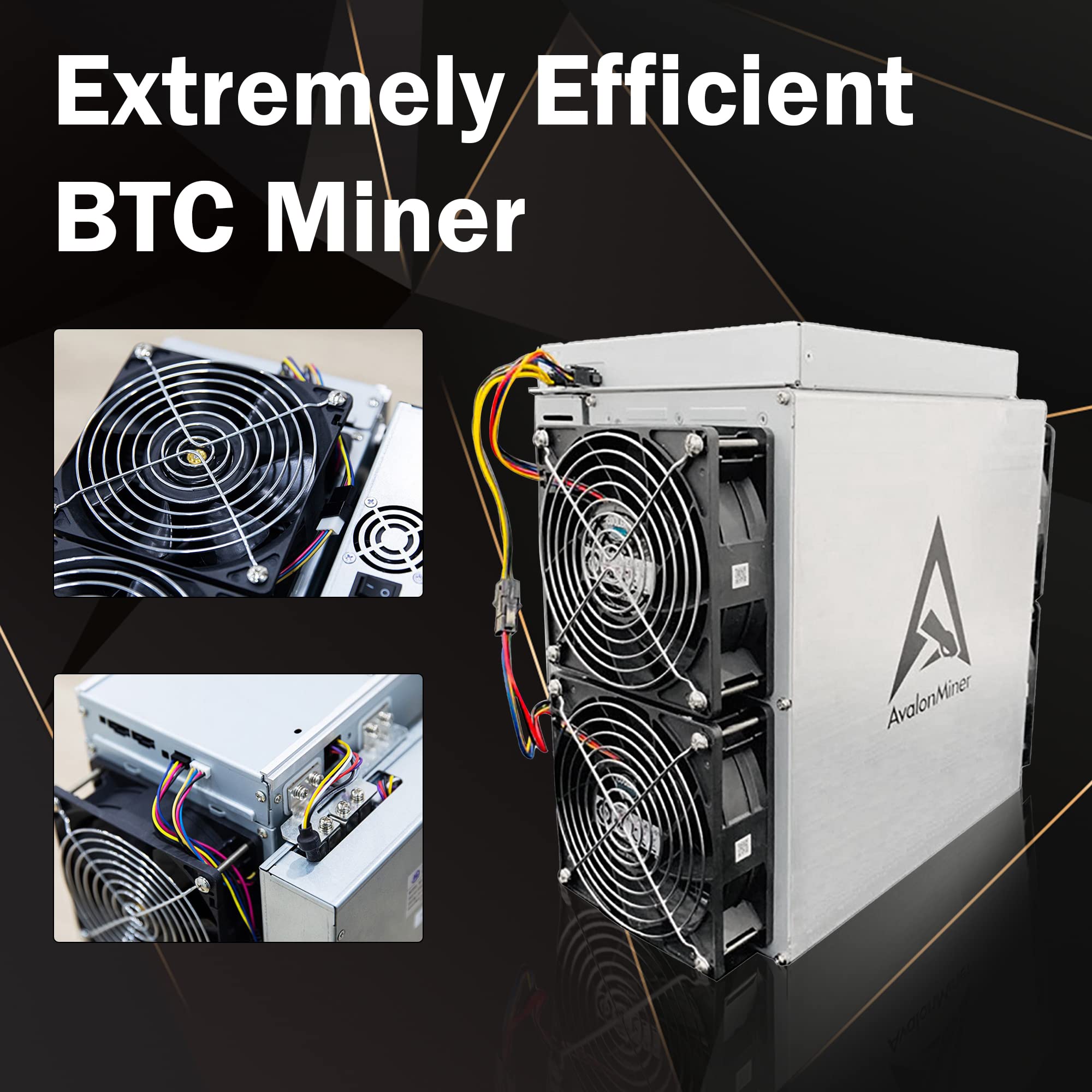 Used Avalon 1166 Pro 81TH/S Bitcoin Miner BTC BCH Miner Asic Crypto Mining Machine Avalon Miner Include Power Cords and PSU