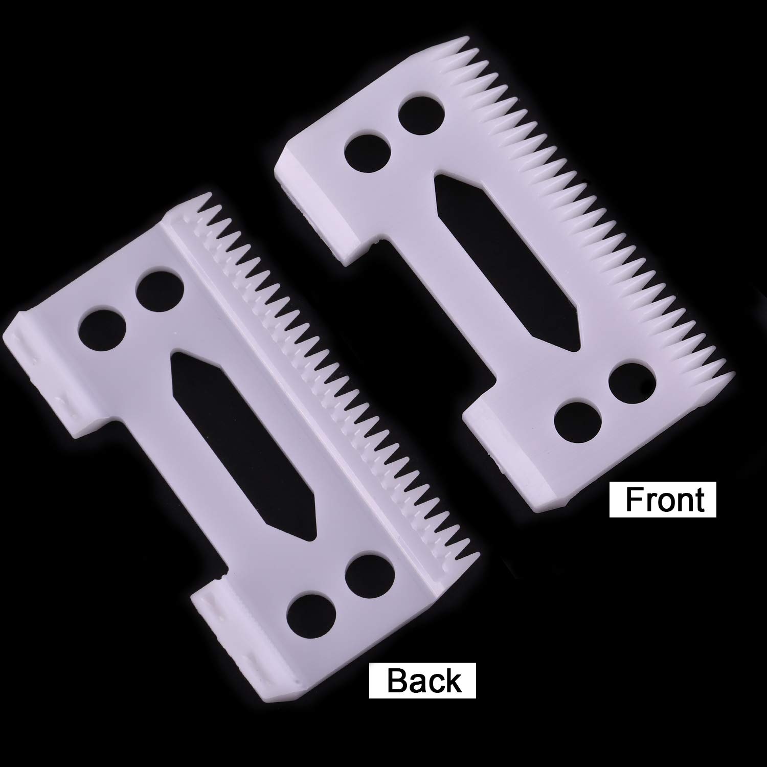Leinuosen 4 Pieces Ceramic Cutter Blade Ceramic Replacement Cutter Ceramic Clipper Blade Replacement Cutter 2-Hole Clipper