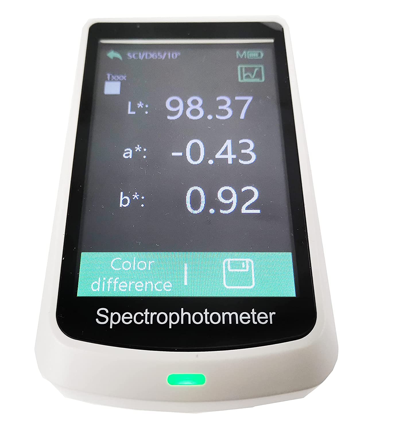 YFYIQI Spectrocolorimeter D/8 SCI Spectrophotometer Color Meter Color Difference Tester Analyzer with Single Aperture Φ11mm Illumination Aperture Repeatability ≤0.04 Accuracy 0.01 Auto Calibration