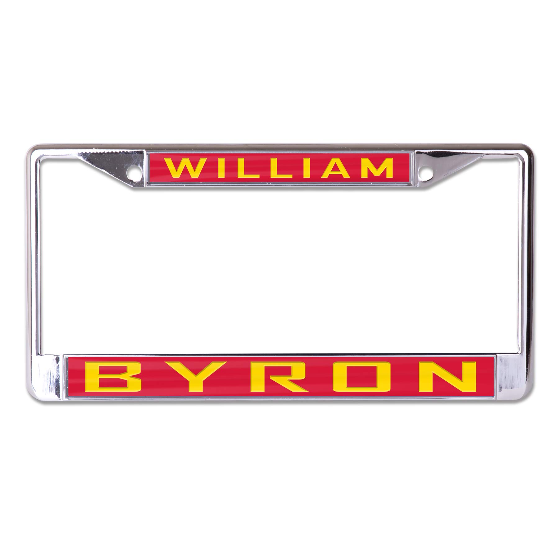 NASCAR Hendrick Motorsports William Byron NASCAR William Byron #24 License Plate Frame Small Over Large Metallic, Multi, na
