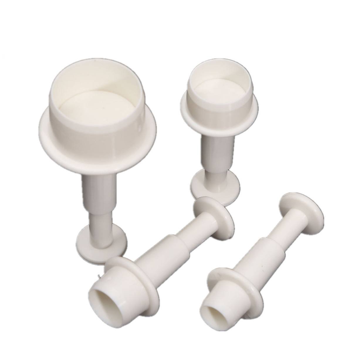SPHTOEO A Set of 4pcs Round Circle Cake Biscuit Cookies Mold Cutter Plunger Fondant Sugarcraft Icing Decorating
