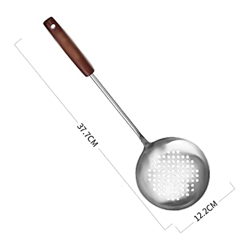 MABSSI Stainless Steel Kitchenware Solid Wood Handle Frying Spatula Soup Spoon Cookware Sets Home Cooking Kitchen Tools Supplies