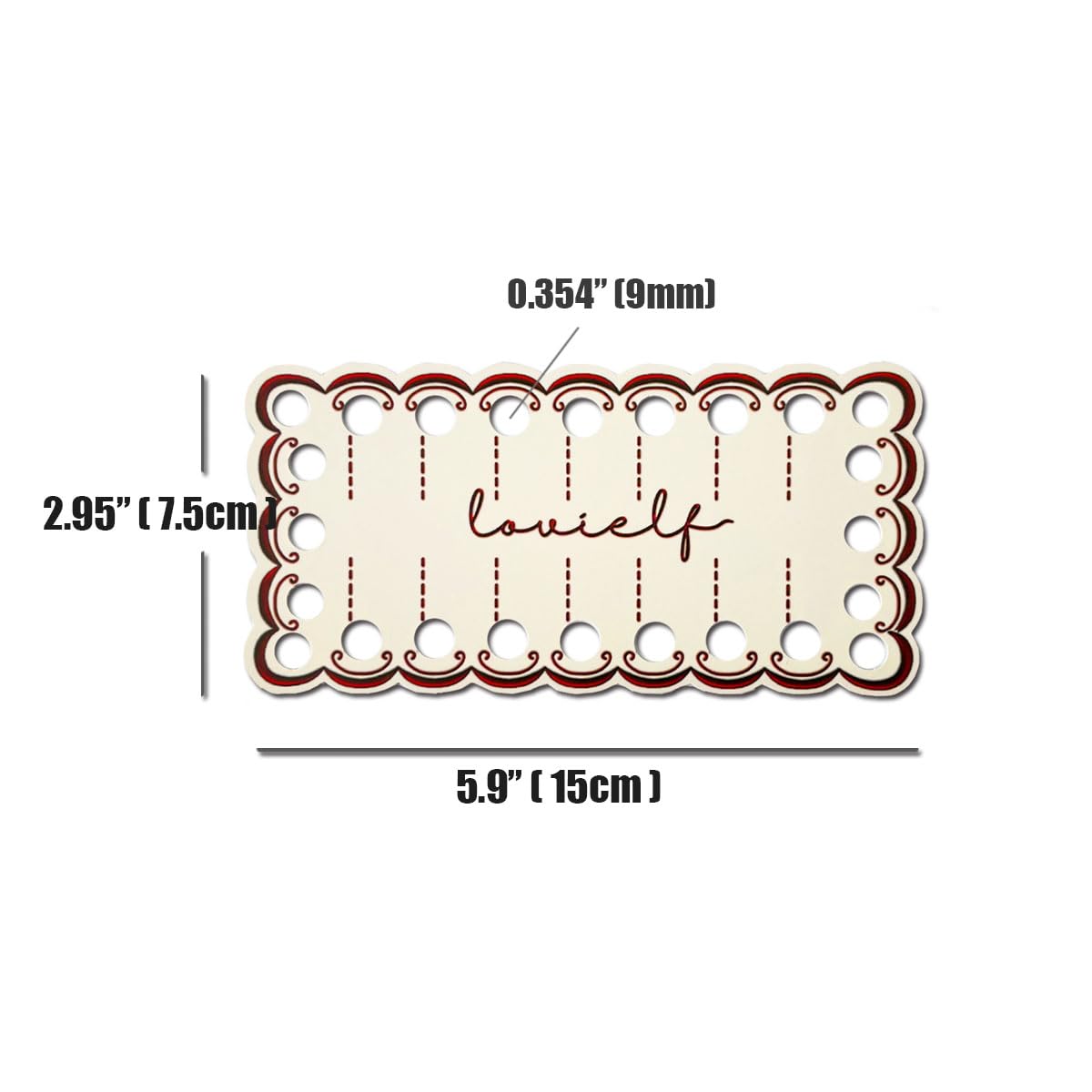 lovielf 12 Pack Embroidery Thread Organizer Cards, Embroidery Floss Organizer Holder Positions Cross Stitch Bobbin, Sewing Storage, Cardboard Floss Bobbins, Thread Keeper (12 pcs (Set A))