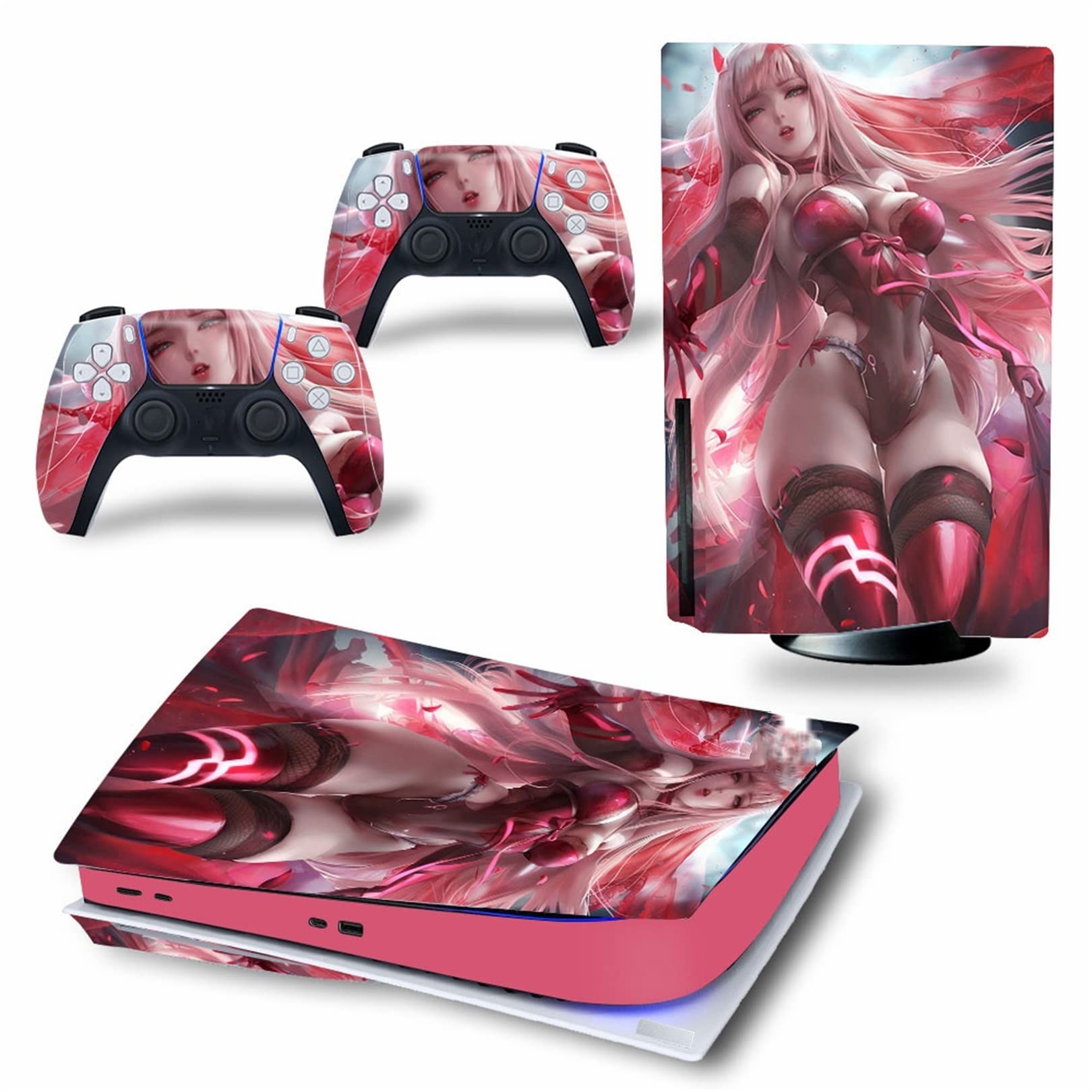 Top factory BUCEN for PS5 Skin Disc Edition & Digital Edition Console and Controller Vinyl Cover Skins Wraps Scratch Resistant, Compatible 70072 Anti Scratch (Size : Digital Edition)