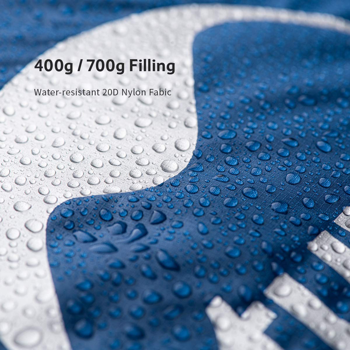 Naturehike Lightweight Portable Sleeping Bag 800 Fill Power Mummy Goose Down Sleeping Bag for Adults Winter Outdoor Camping Hiking (Blue, ULG400)