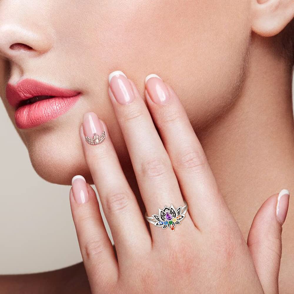 Sea Turtle Ring Sterling Silver Opal Shell Ocean Wave Cute Animal Rings for Women Jewelry Mothers Day Longevity Gift