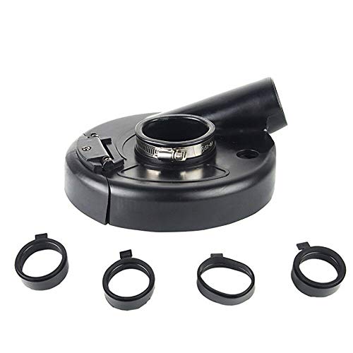 Universal Grinding Angle Grinder Dust Shroud 7 Inch Vacuum Dust Shroud Cover for Angle Grinder Hand Grind Grinder Polisher(black)