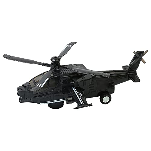 The Mad Womens Ball Electric Flash Universal Wheel Projection Helicopter Boys Children's Toy Plane*1 Top A380 (Black, One Size)