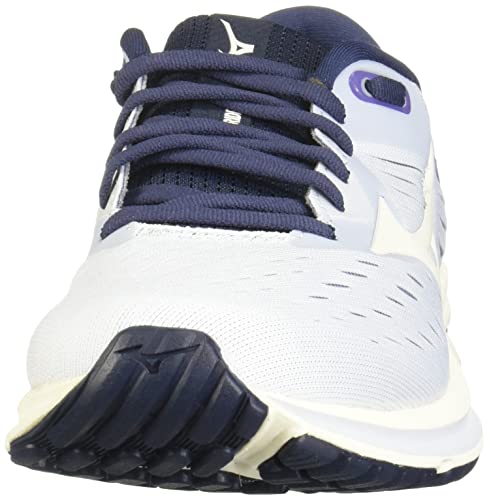 Mizuno Women's Wave Rider 24, Arctic Ice/Snow White, 9.5 B US