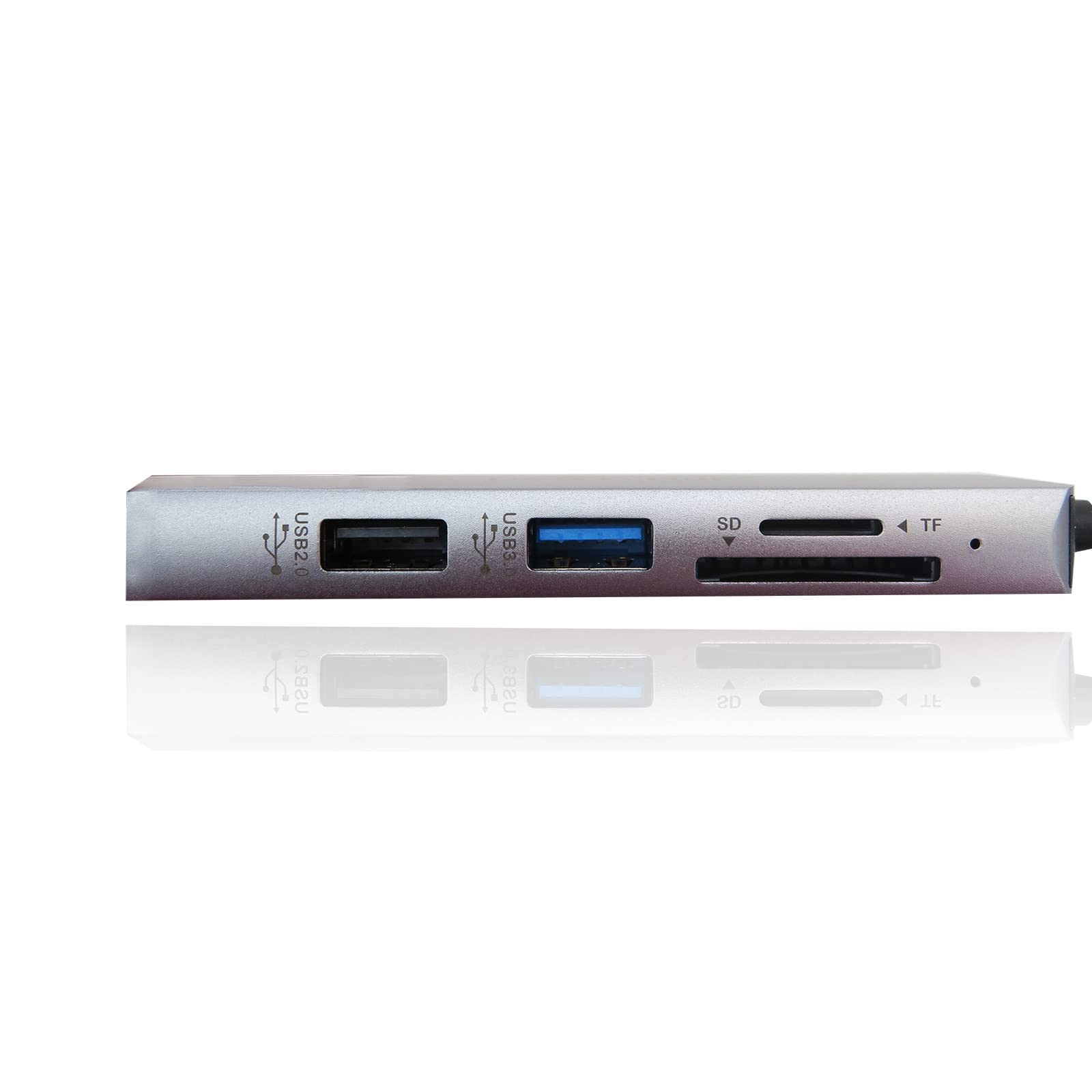 USB C Hub 5 in1 USB C to HDMI Adapter USB HDMI Card Reader Compatible for MacBook Pro Surface Pro/Go IPad pro XPS 13 DEX Adapter and Other Type C Laptops
