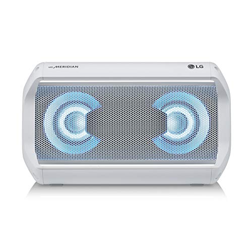 LG PK5W XBOOM Go Water-Resistant Wireless Bluetooth Party Speaker with Up to 18 Hours Playback - White