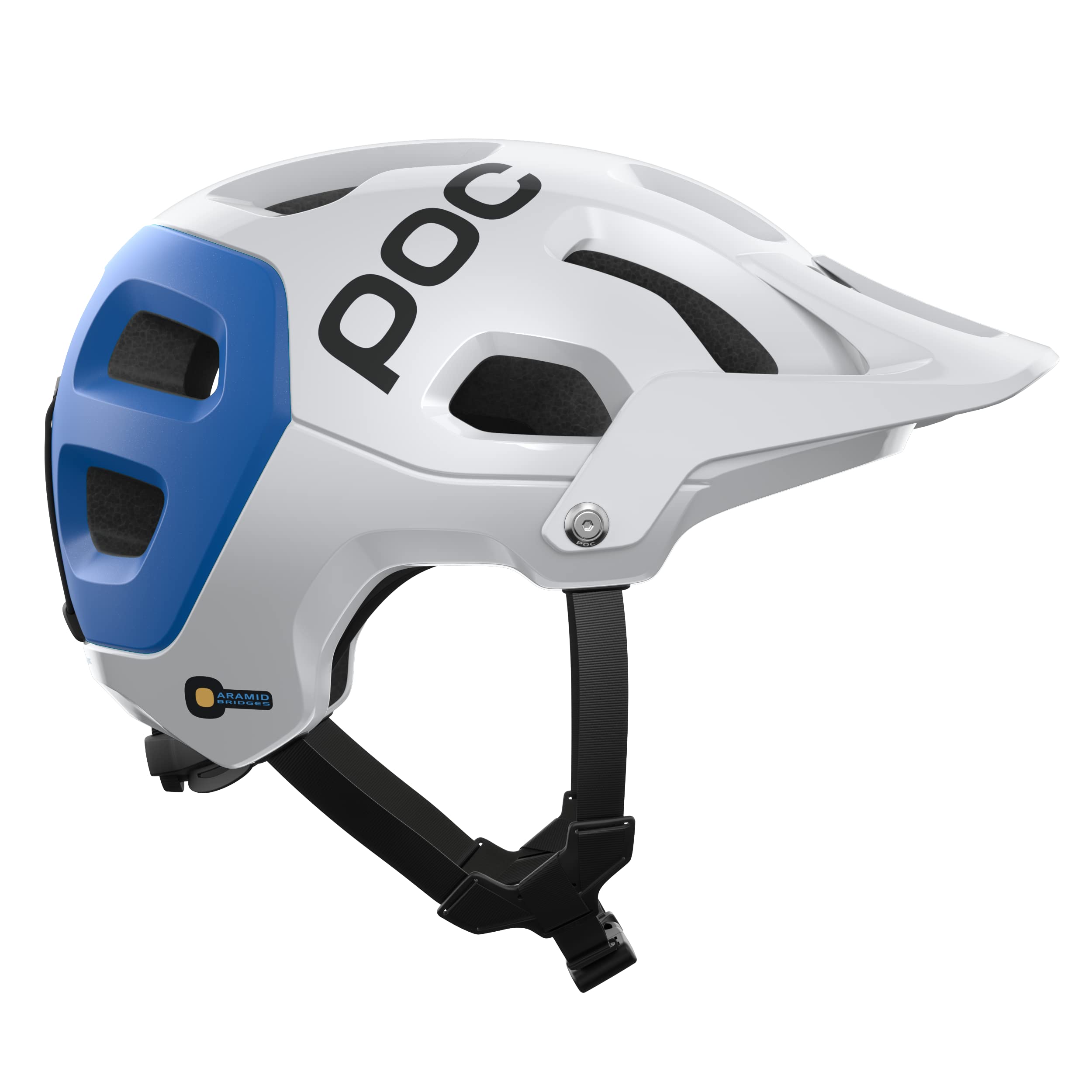 POC Tectal Race MIPS Cycling Helmet Uranium Black/Sapphire Purple Metallic/Matt MED