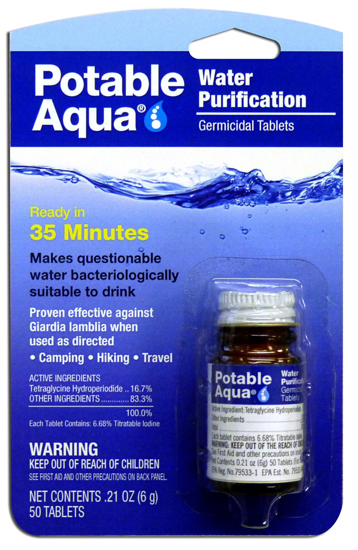 Westinghouse 155Wh 150 Peak Watt Portable Power Station and Solar Generator (Solar Panel Not Included) | Potable Aqua Water Purification, Water Treatment Tablets - 50 count Bottle