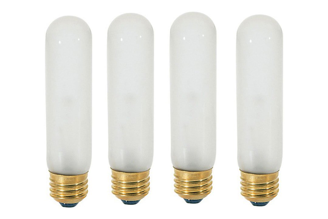 KOR 40T10/120V -Tubular - 120V - Medium (E26) Base - Incandescent Light Bulb (Frosted, 40 WATT-4 Pack)