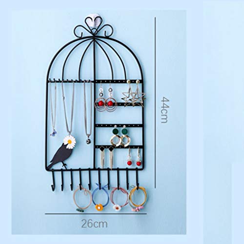 ZSEDP Earring Holder, Jewelry Holder, Earring, Ear Clip, Necklace, Jewelry Shelf Display, Storage Box Wall Hanging on the Wall, Desktop Home