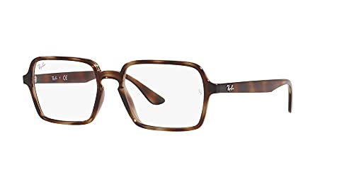 Ray-Ban Rx7198 Rectangular Prescription Eyewear Frames, Havana/Demo Lens, 51 mm