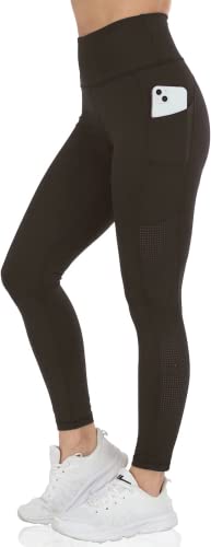 RAYPOSE Womens Workout Leggings for Women with Pockets Plus Size Gym High Waist Yoga Pants with Mesh Cut Out Dark Grey-XXL