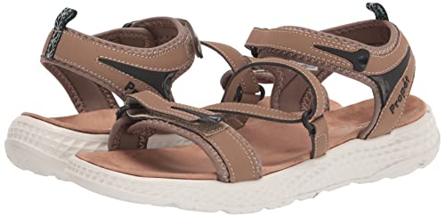 Propét Women's TravelActiv XC Walking Sandals, Tan, 9 Wide US