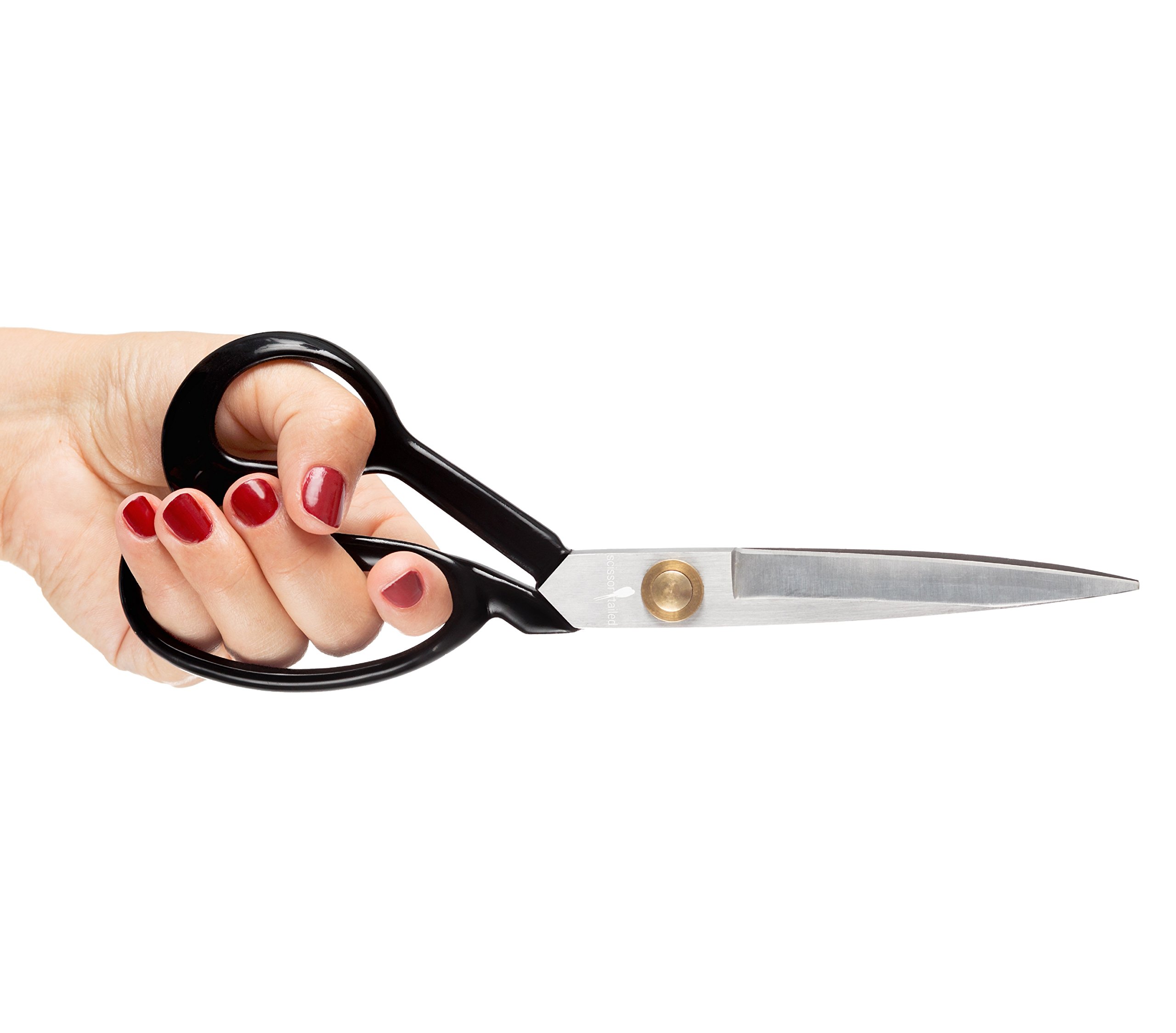 Sewing Scissors Ultra Sharp + Free Craft Knife - 9" Heavy Duty Professional Shears - All Purpose Scissors: Office & Crafts, Perfect for Seamstress, Tailors, Dressmakers, Students, Artists