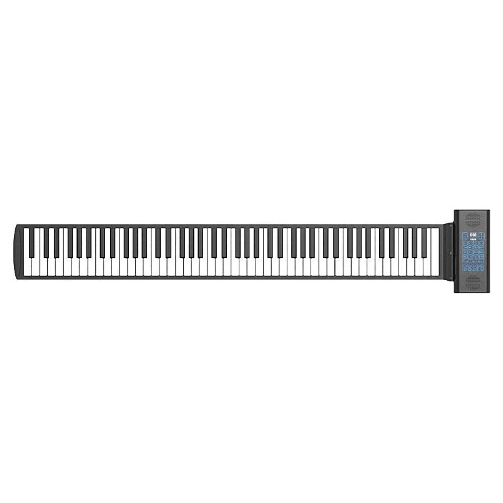Portable 88 Keys Roll Up Piano with MIDI Output and Built-In Speaker, Flexible Digital Electronic Keyboard - Record and Play Feature, 128 Tones & Rhythms, 14 Demo Songs and Tutorial Function