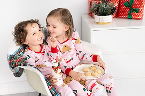 Pearhead Santa Cookie Set, Cookies and Milk Christmas Décor, Cookie Plate Set for Santa, Night Before Christmas Holiday Plate Set, Christmas Decorations