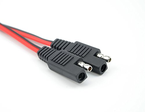 WMYCONGCONG 3 PCS SAE Y Splitter Adapter Cable SAE to SAE DC Power Automotive Extension Cable Quick Disconnect Plug + 3 PCS 2 Pin SAE Quick Disconnect PlugĀ 18AWG 300mm