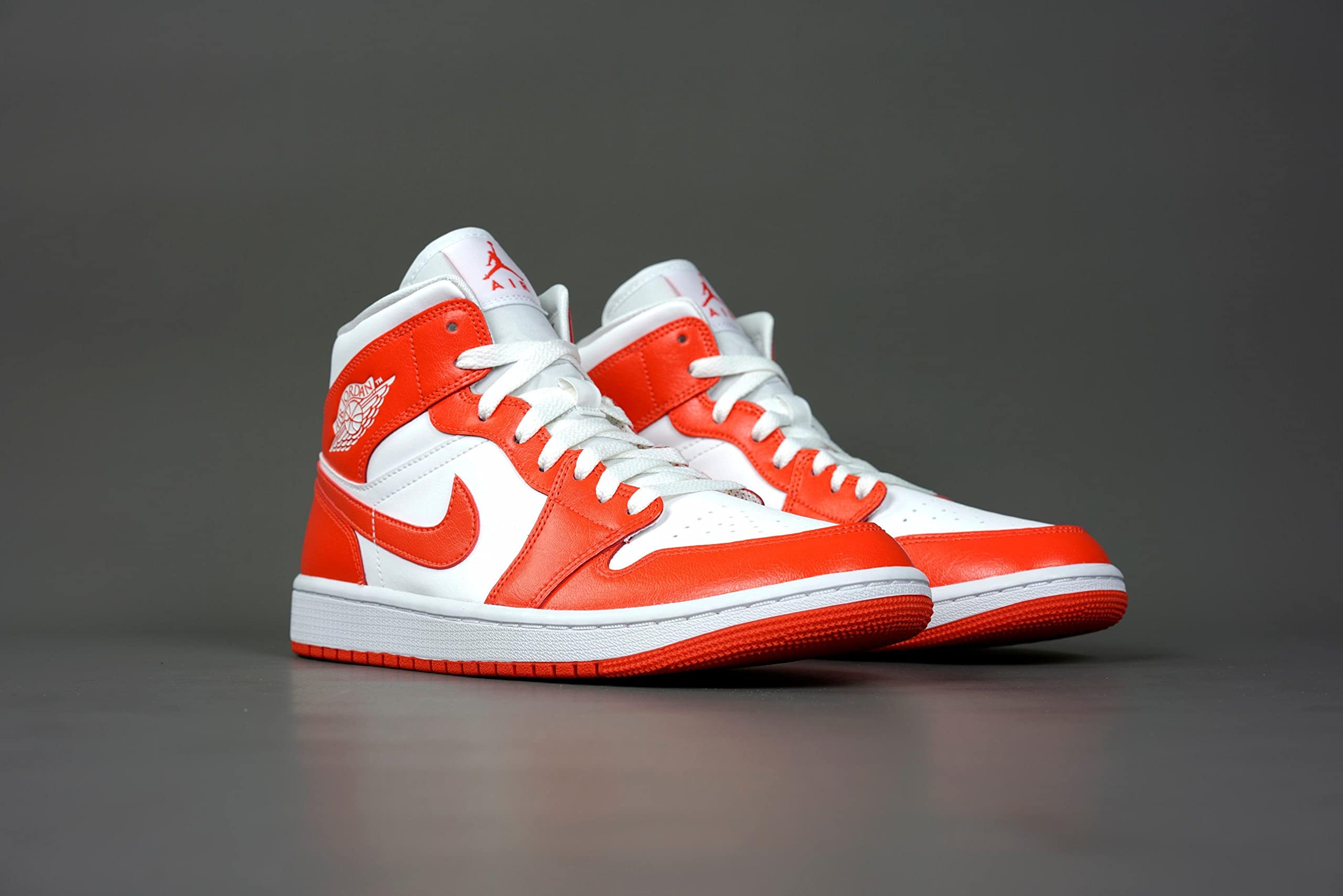Nike Men's Air Jordan 1 Mid Se Basketball Shoes, Syracuse, 5 Women