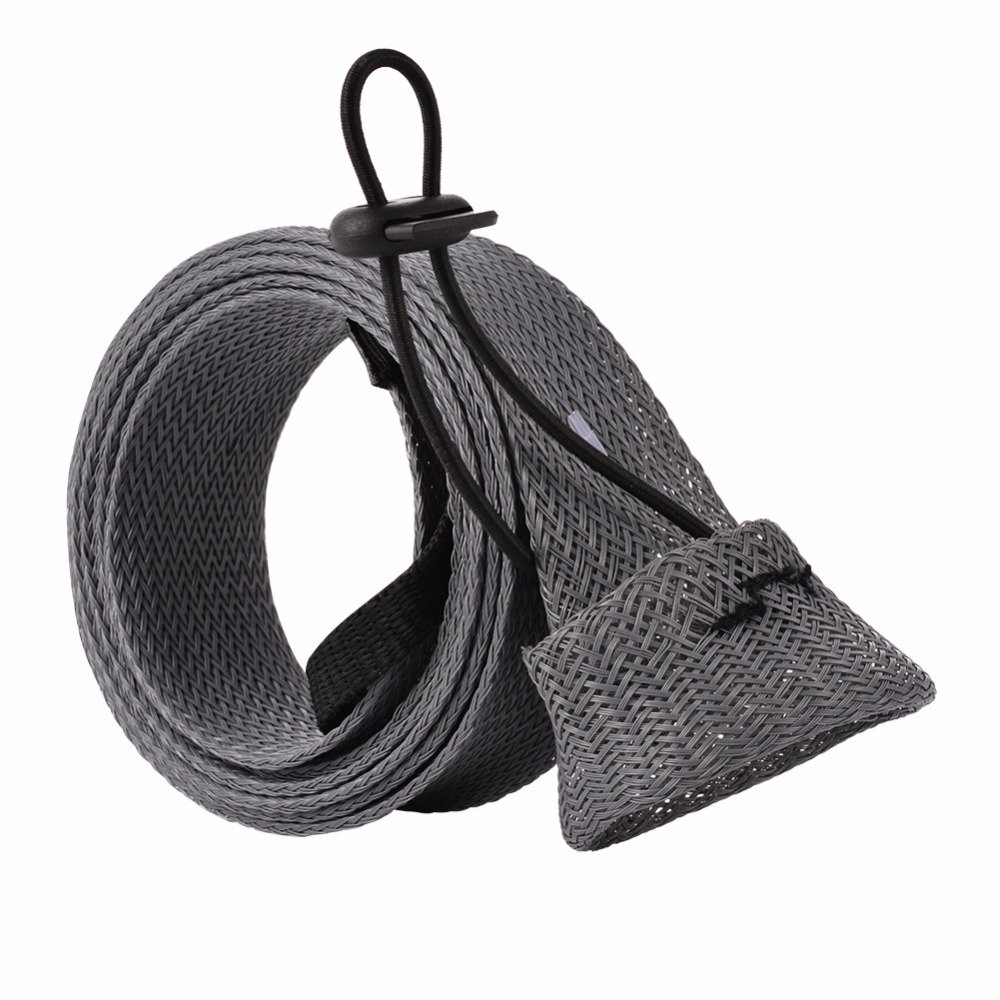 LZLRUN 2Pcs Expanable Braided Mesh Jacket Wrap Casting Fishing Rod Sleeve Cover Pole Glover Tip Protector Bag Sock Fishing Tools