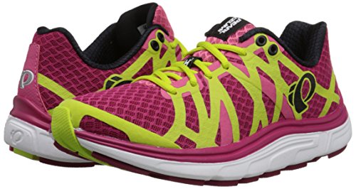 PEARL IZUMI Women's W EM Road H 3 Running Shoe, Cerise/Honeysuckle, 5 B US