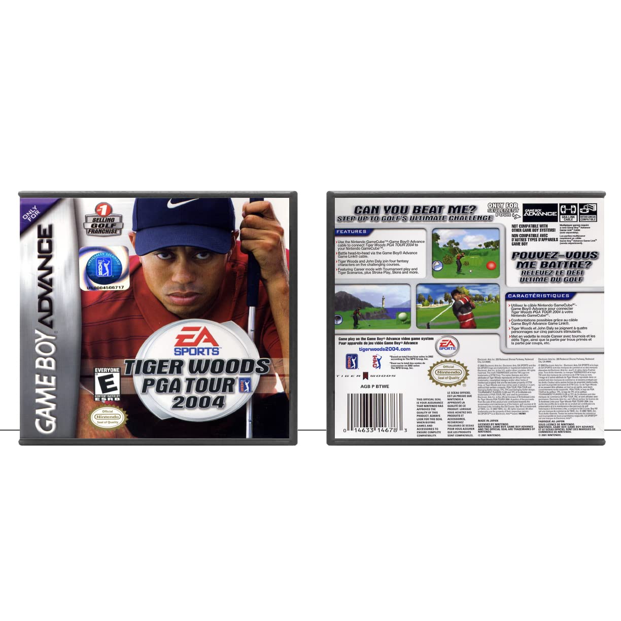 Tiger Woods PGA Tour 2004 | (GBA) Game Boy Advance - Game Case Only - No Game