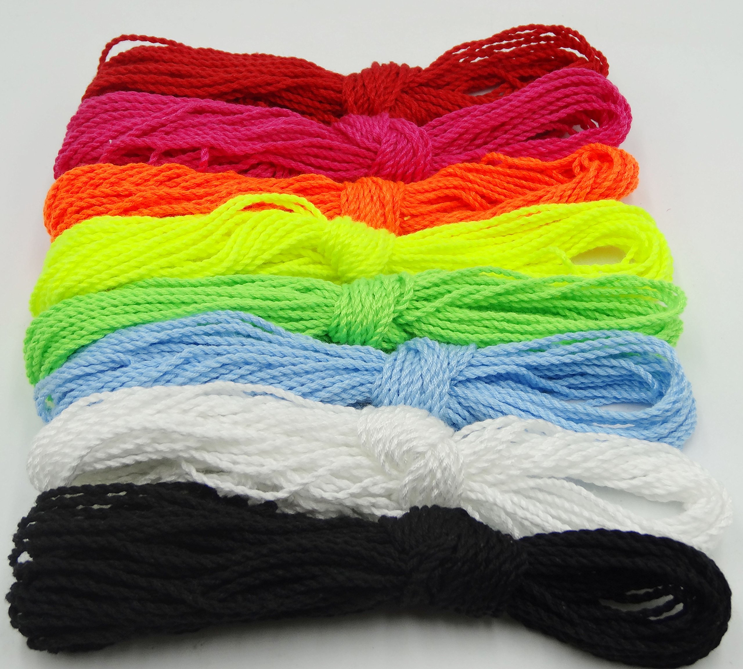 PENTA ANGEL 80 Yoyo String (10 Each - Florescent Lime Green, Yellow, Orange,Blue,Rose,Red,Black and White)