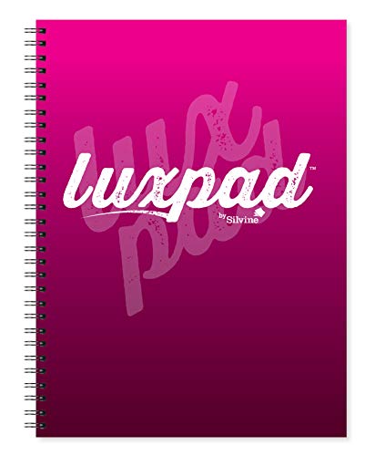 Luxpad A4 Twin Wire Casebound Notebooks in 3 Assorted Colours with 140 Feint Ruled Pages. [Pack of 6]