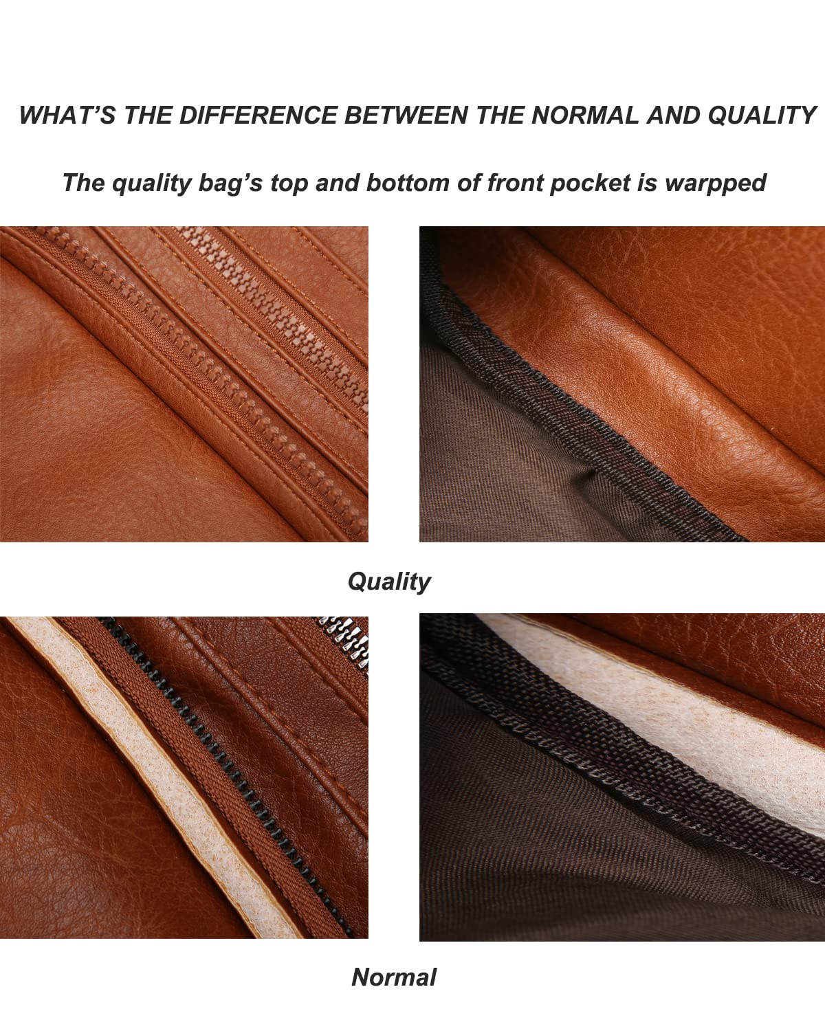 Shaelyka Convertible Backpack Purse for Women, Water-resistant Backpack with Anti-theft Pocket, Brown