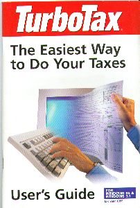 Turbotax User's Guide for Tax Year 1995 for Windows 95 & Windows 3.1. Includes cardboard Quickstart Guide.