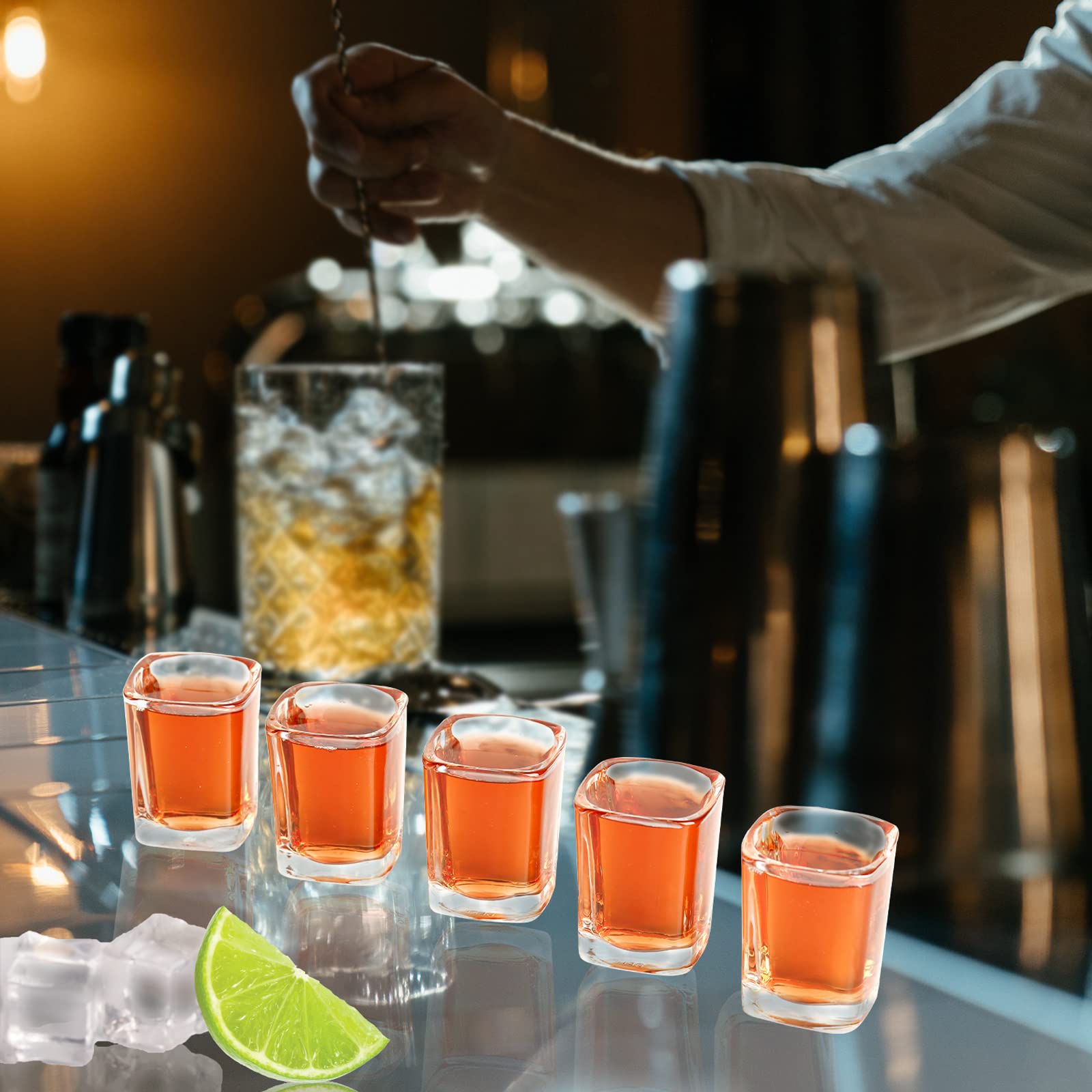 PARACITY 6-Pack Shot Glasses Set, Cool Shot Glasses 2 oz, Tequila Shot Glasses with Heavy Base, Gift for Men, Father's Day Gift
