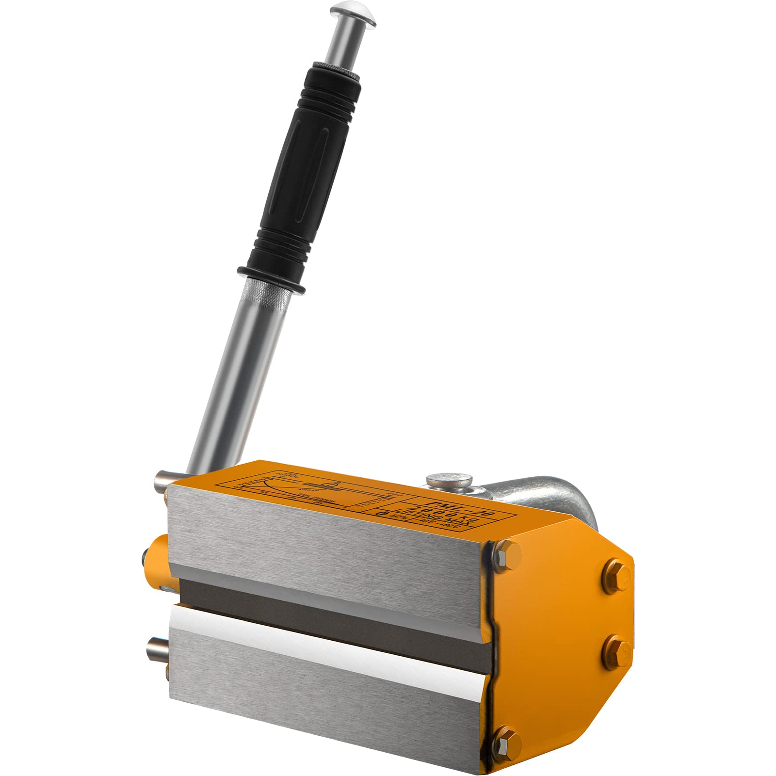 Mophorn Lifting Magnet with Release,4400 Lbs Pulling Force - Steel Magnetic Lifter,Neodymium - Permanent Lift Magnets,Heavy Duty - for Hoist, Shop Crane, Block, Board