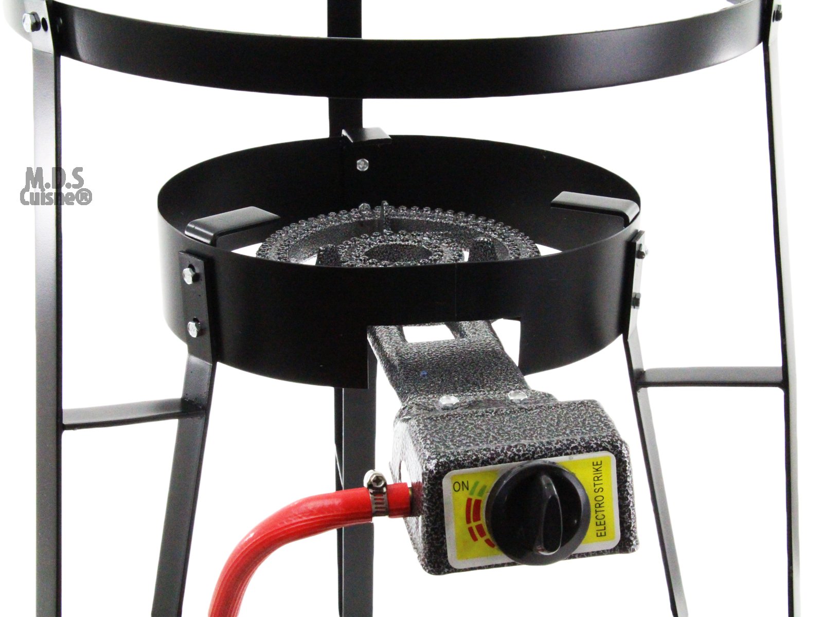 M.D.S Cuisine Cookwares Burner Stand Hose Set Heavy Duty Metal Automatic Propane Gas New Portable