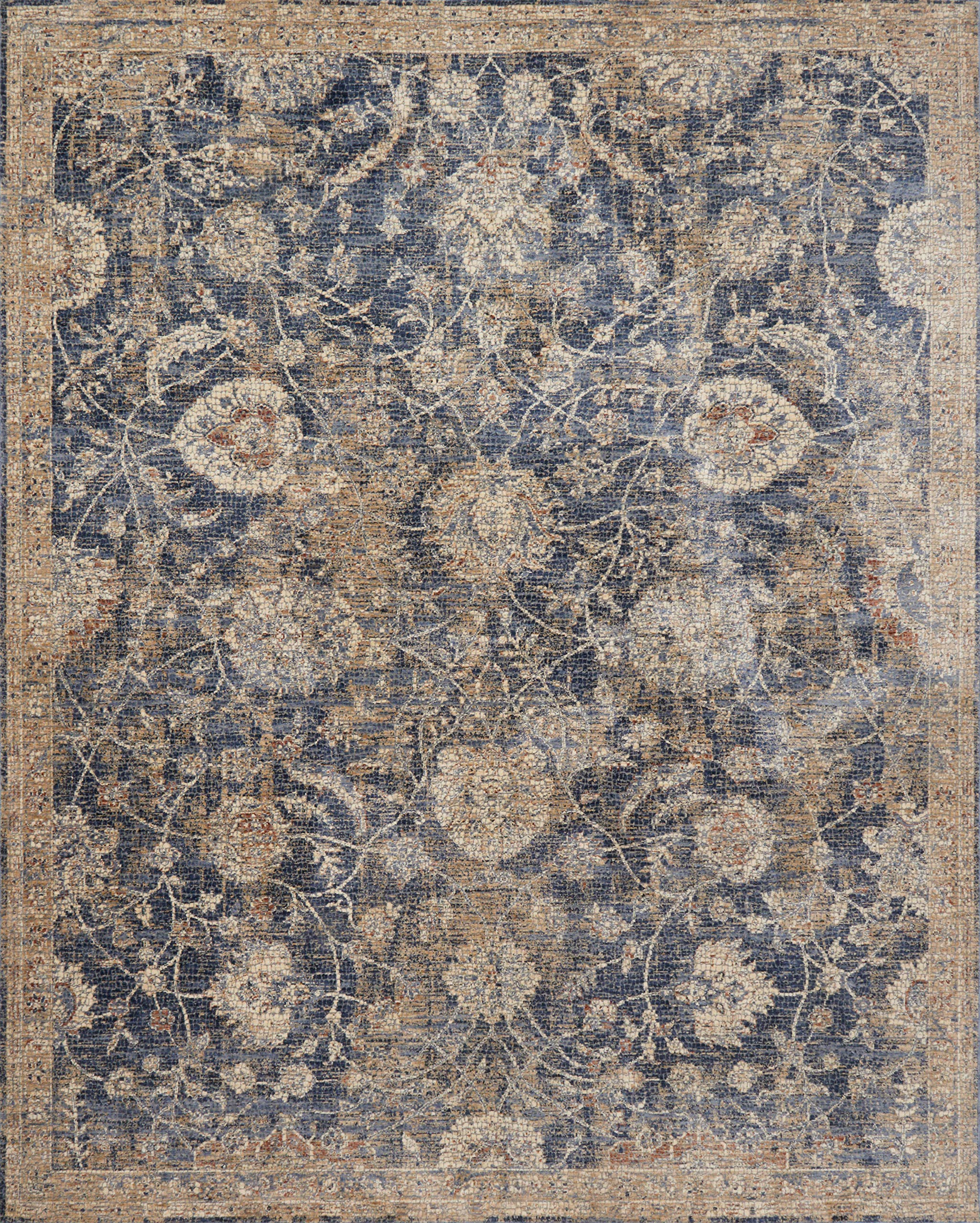 Loloi Porcia Collection Area Rug, 5' x 8', Blue/Beige