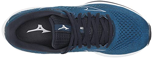 Mizuno Men's Wave Rider 25 | Neutral Support Running Shoe |Eco Friendly Materials | Imperial Blue | US 11