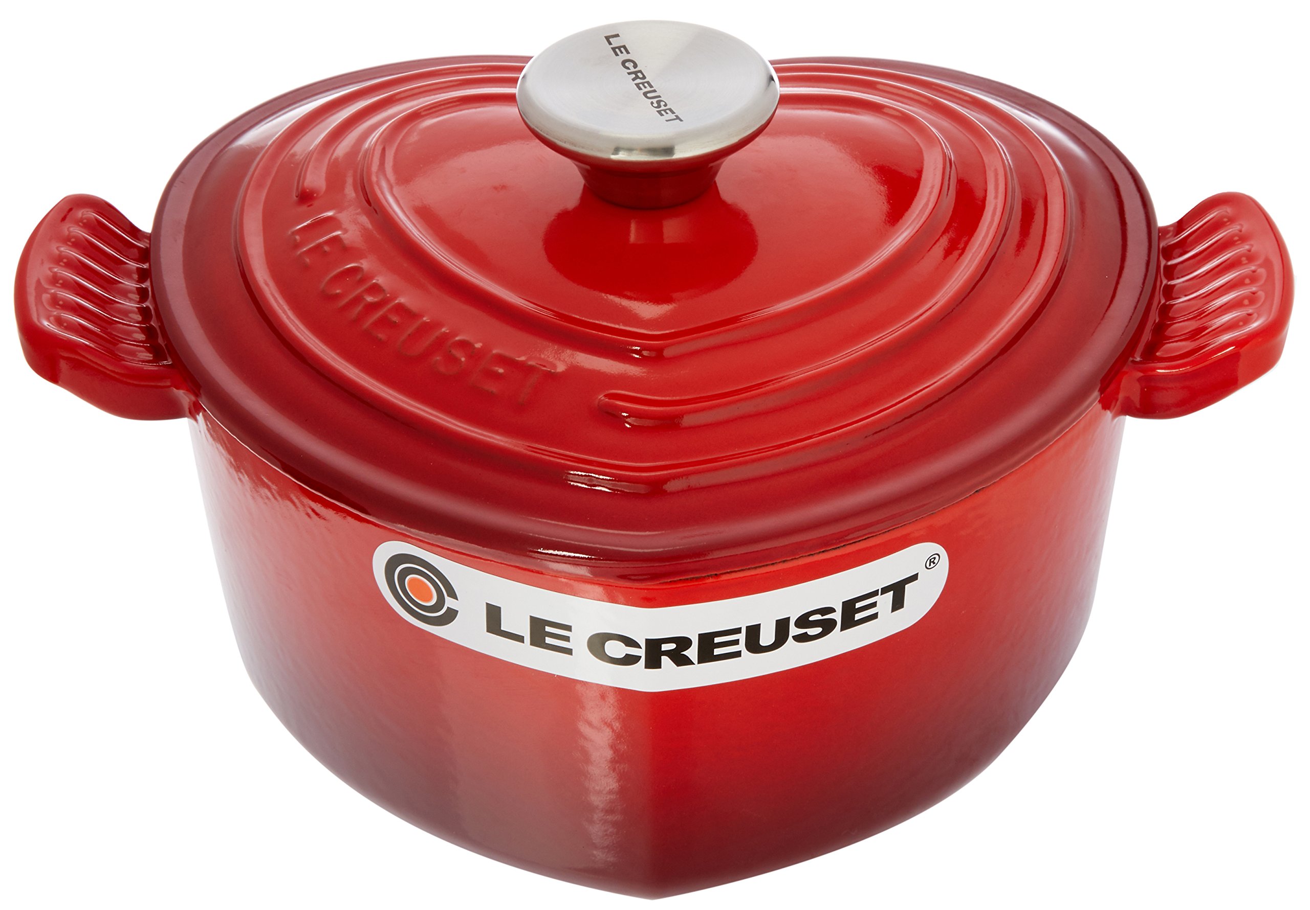 Le Creuset Enameled Cast Iron Heart Cocotte, 2.25 qt., Cerise