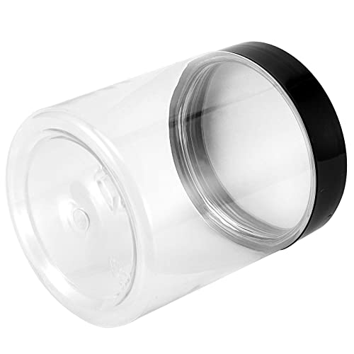 ZEONHEI 30 Pack 8 Oz Plastic Jars with Lids, 250ml Clear Plastic Storage Jars, Wide Mouth Clear Empty Plastic Containers for Food Storage Cream Jam Samples Spices