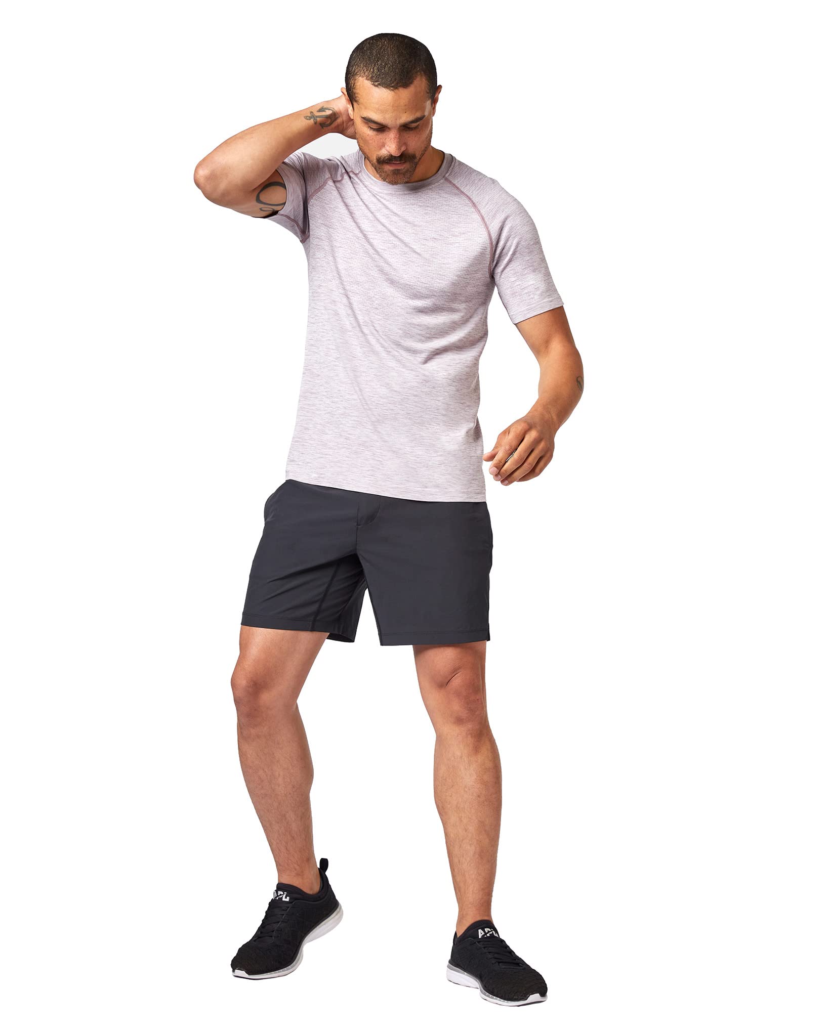 Rhone Men's Seamless, Elderberry Heather, Small